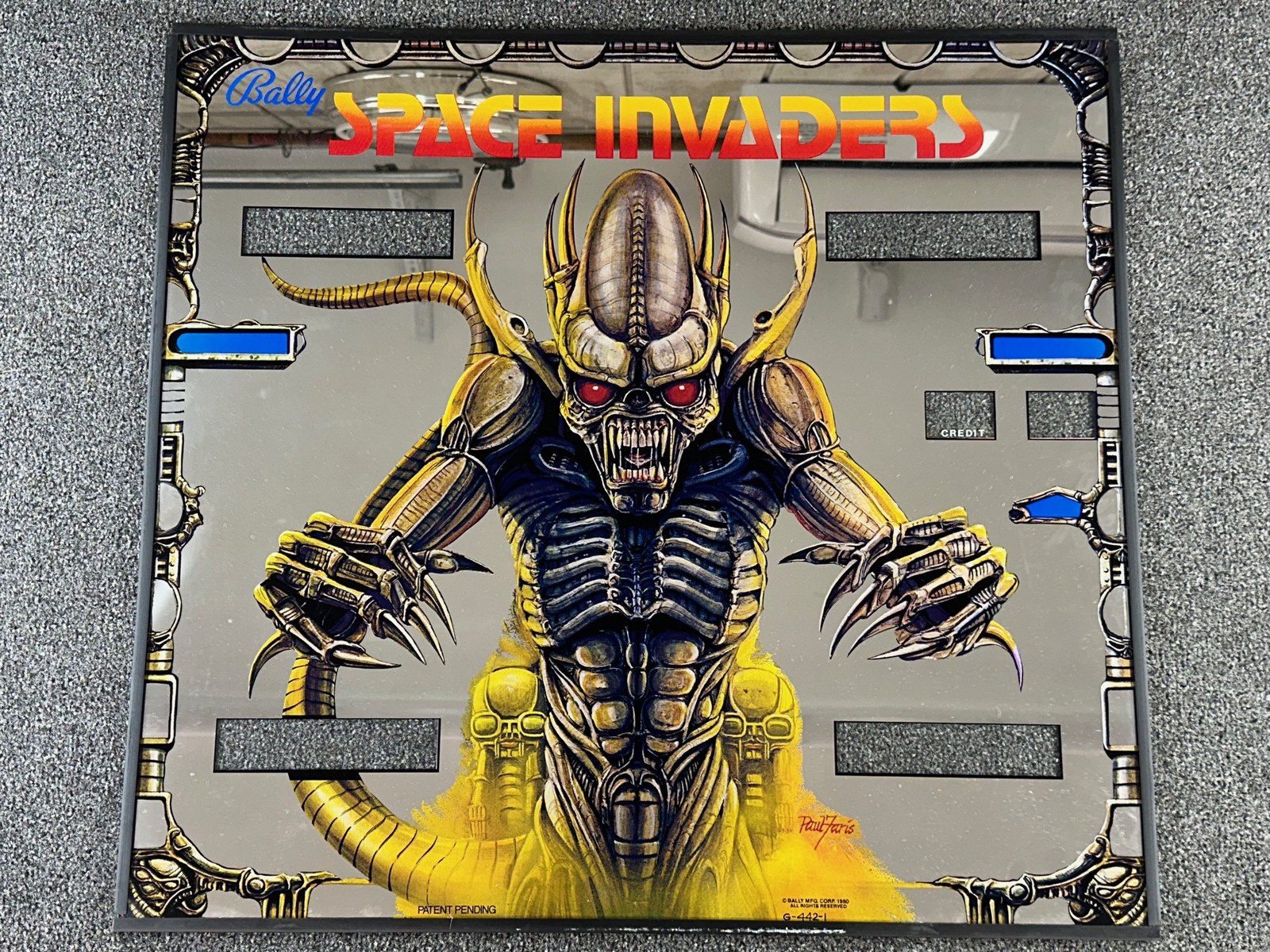 Bally Space Invaders Pinball Machine Game Backglass ORIGINAL Inner | eBay