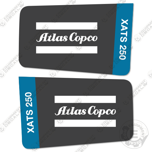 Fits Atlas Copco XATS250 Decal Kit Air Compressor - 7 YEAR 3M Vinyl! | eBay
