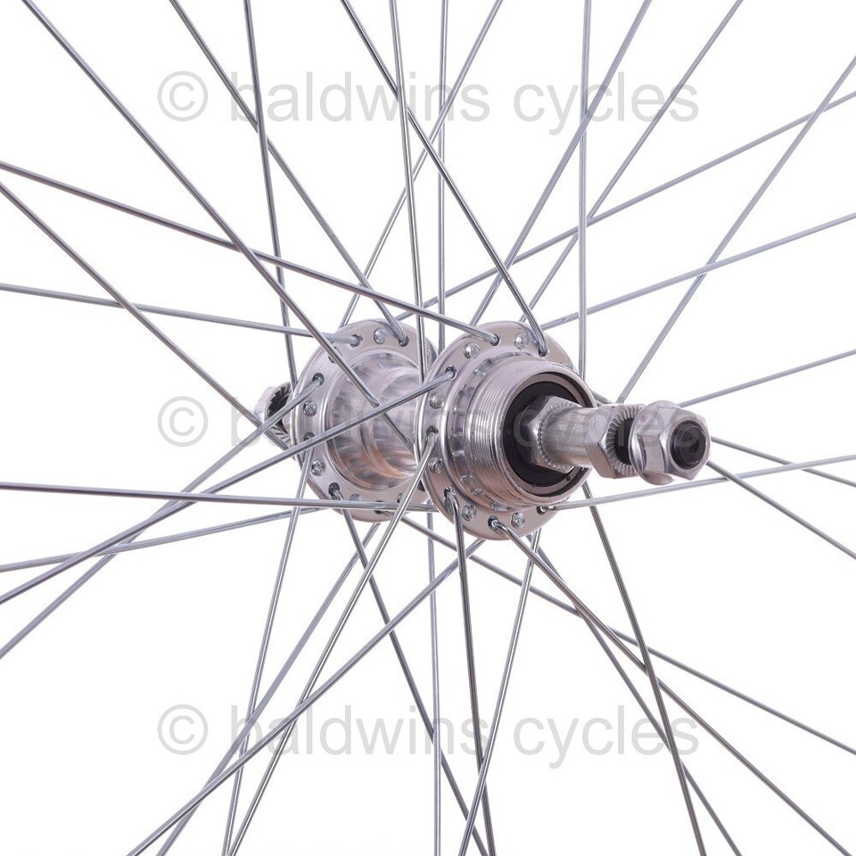700c PAIR Hybrid Bike Wheels With Alloy Rims & Alloy Hubs | eBay