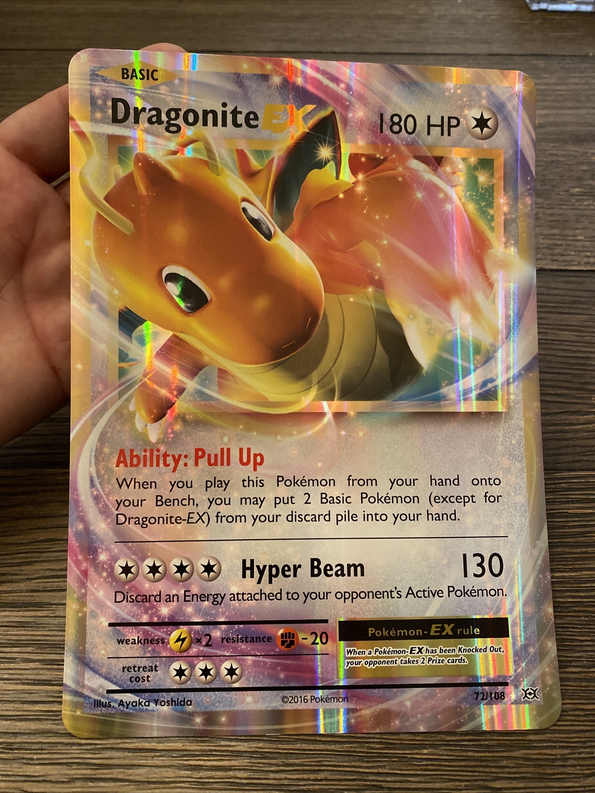 Dragonite Mega Evolution Card