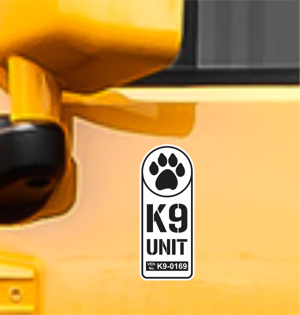 K9 Unit Badge Sticker Set Vinyl Decal Hunting Dog Police Law ...