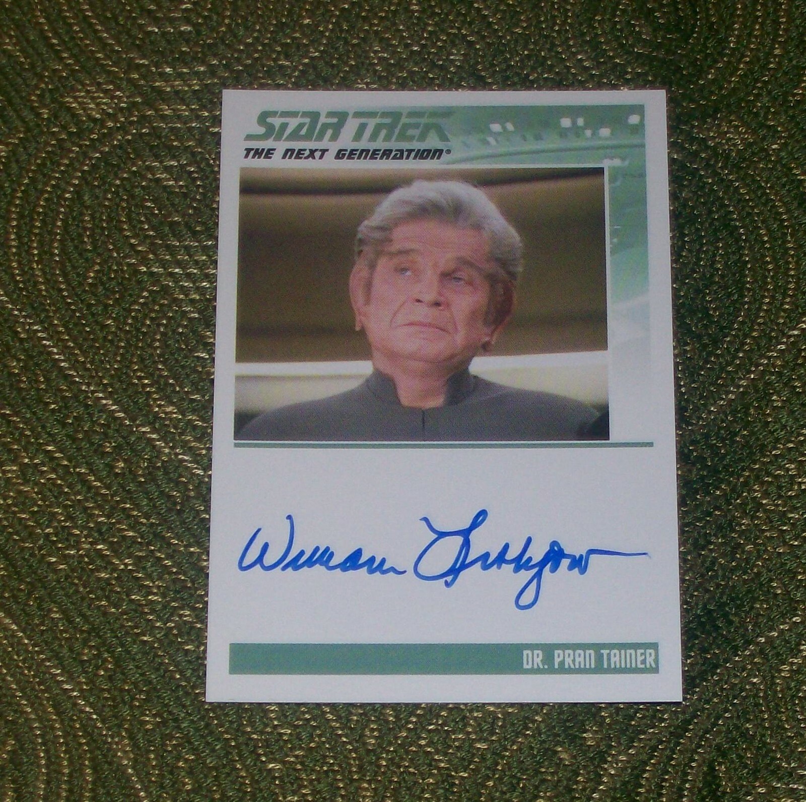 AUTOGRAPH CARD: Star Trek Next Generation William Lithgow as Dr Pran ...
