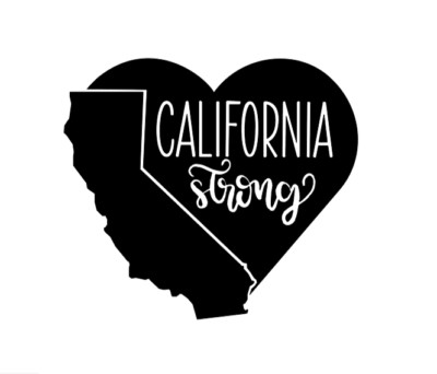 California Strong permanent vinyl decal sticker window mirror car van ...