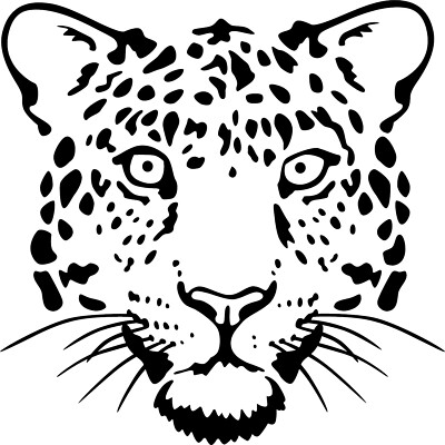 Leopard Face Vinyl Decal Sticker for Car/Window/Wall | eBay UK