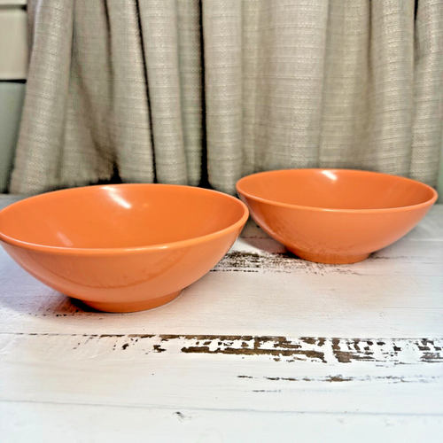 Vintage Sun-Valley Melmac salmon bowels Set of 2 diam 5" USA | eBay