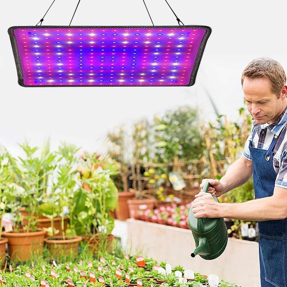 Full Spectrum 256LEDs LED Plant Grow Lights with On/Off Switch Panel ...