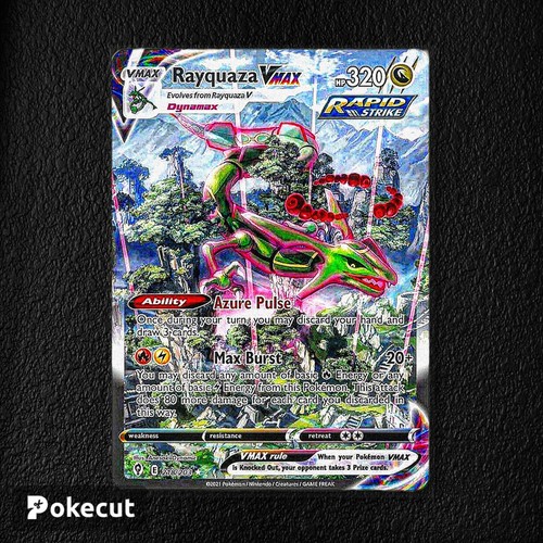Rayquaza VMAX (Alternate Art Secret) 218/203 Swsh07: Evolving Skies ...