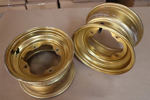 10" OEM front aluminum wheels 4x156 Yamaha Banshee Blaster Warrior GOLD ...