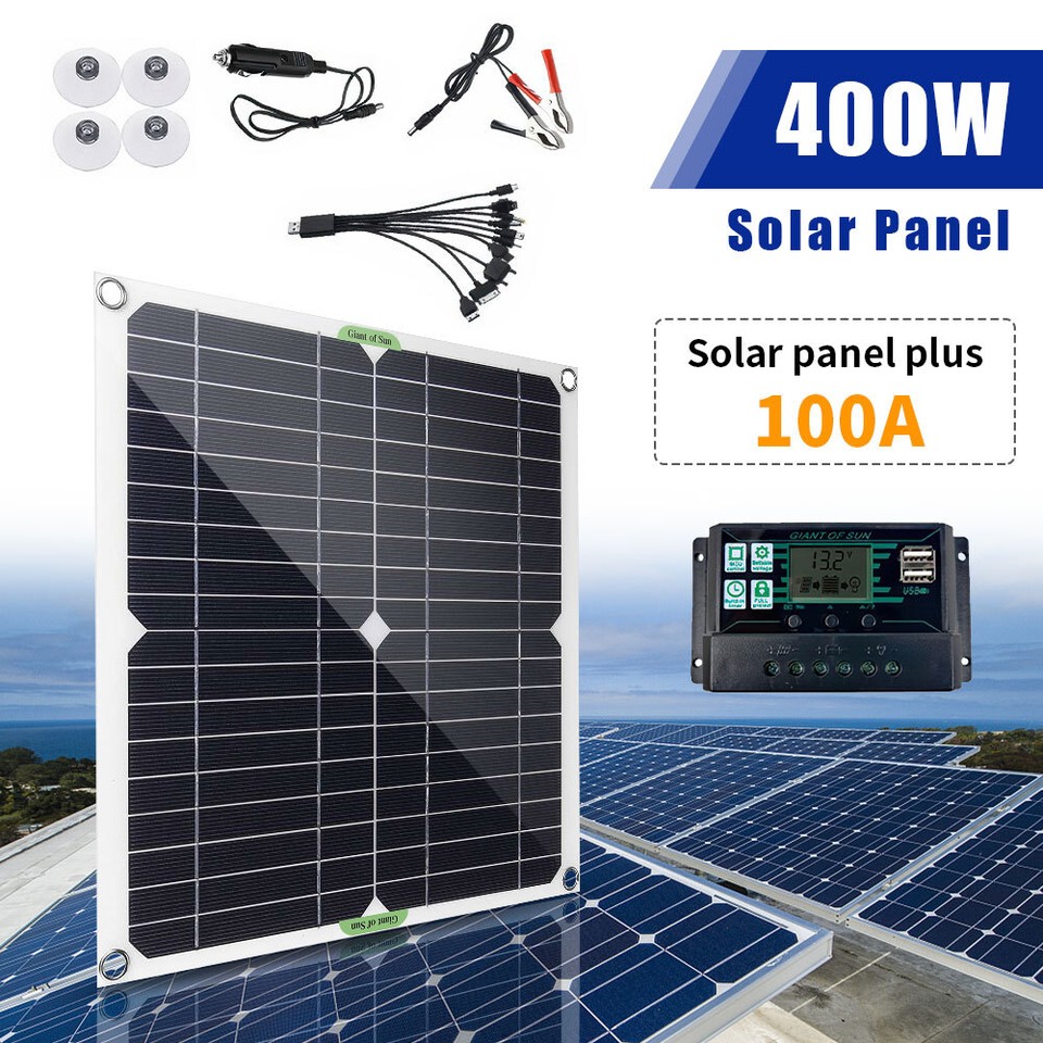 16000W Complete Solar Panel Kit Solar Power Generator 100A Home 110V ...