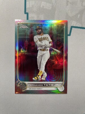 2022 Topps Chrome Sonic Fernando Tatis Jr. Aqua/Pink Sonic Pulse 108/ ...