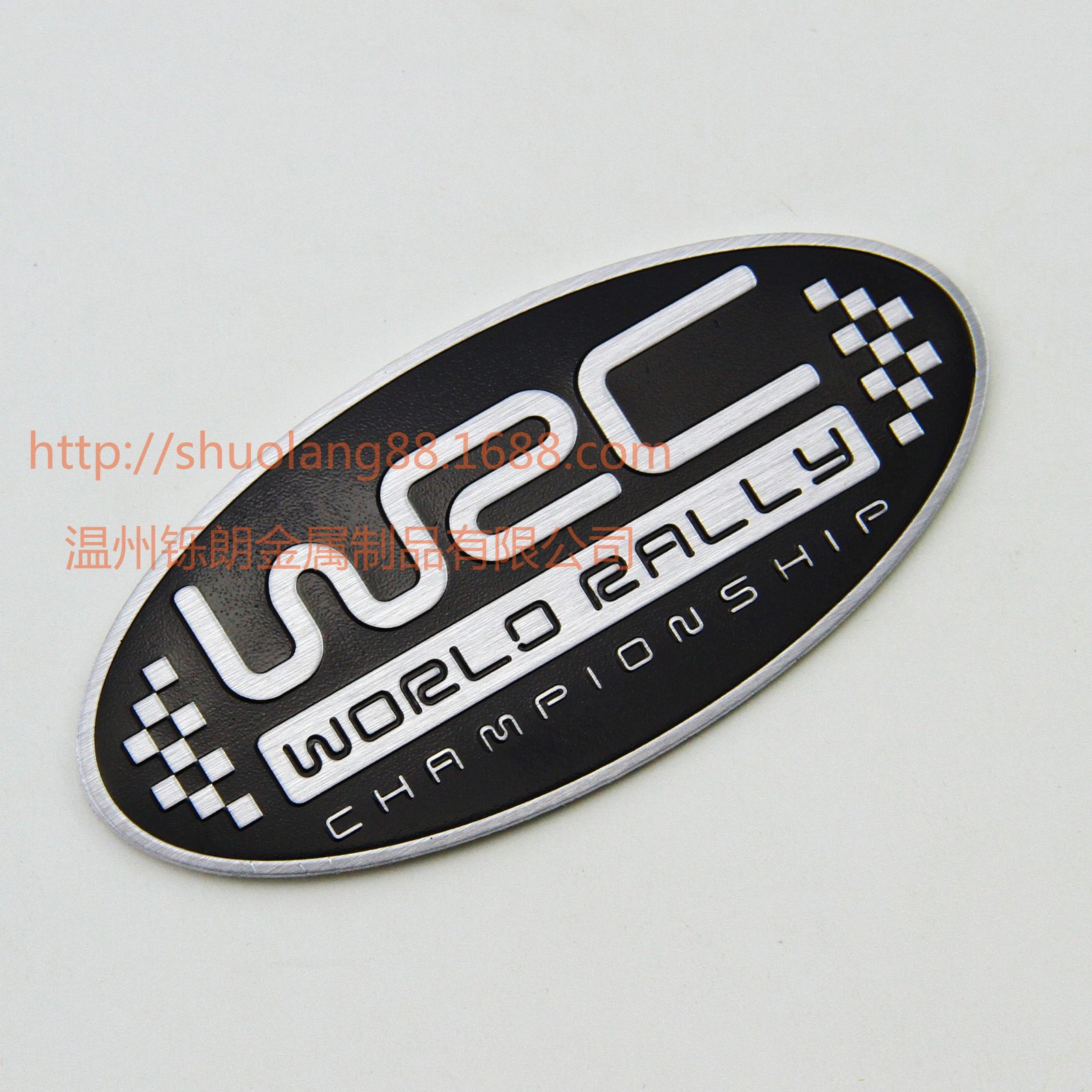 Metal WRC World Rally Championship Logo Car Emblems Badges Decal ...