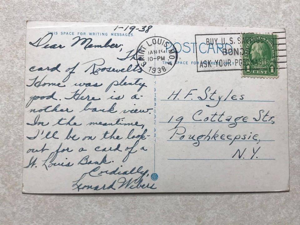 G1175 Postcard First National Bank Beardstown IL Illinois | eBay
