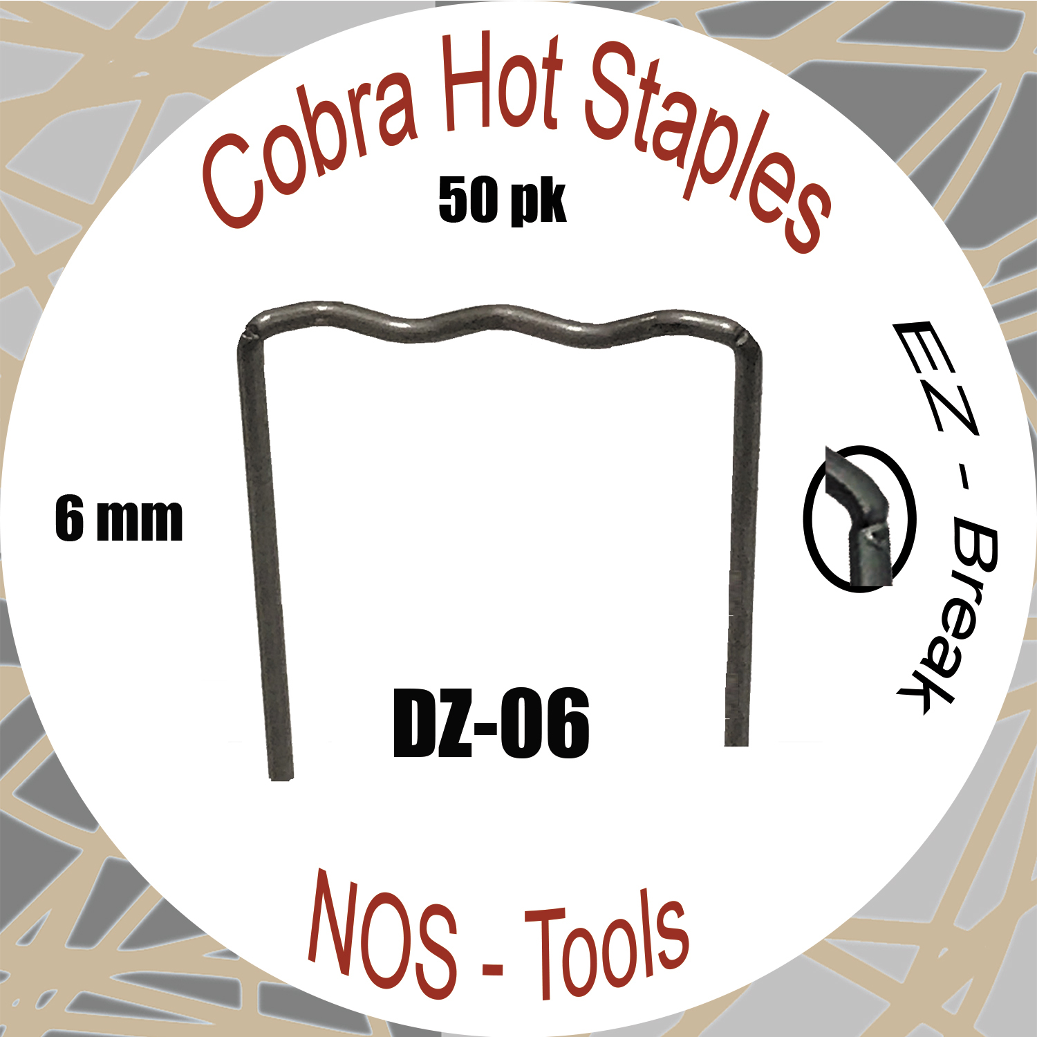 Pre-cut Hot Staples For Plastic Welder DZ-06 Z-Pattern 6mm | eBay