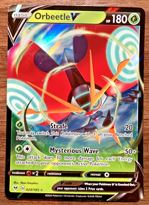 Pokémon TCG Vivid Voltage ORBEETLE V Ultra Rare Single Card 020/185 | eBay