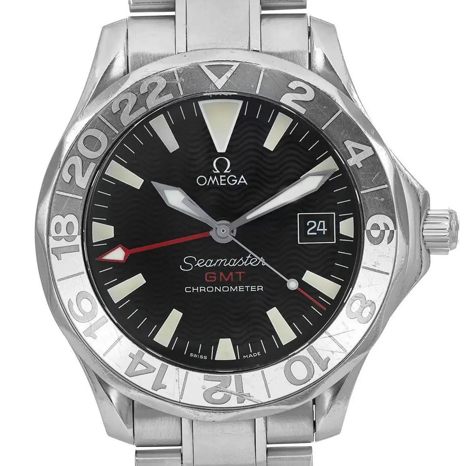 Omega Seamaster GMT 50th Anniversary Steel Black Dial Men Watch 2234.50 ...