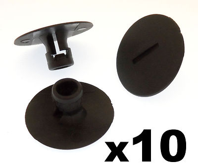 10x Land Rover Range Rover Black Plastic Clips- Upholstery & Floor ...