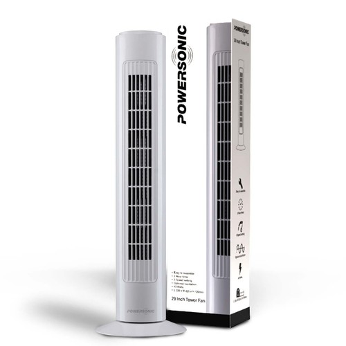 Tower Fan 29" Oscillating 45W Slimline 3 Speed Air Cooling Free ...