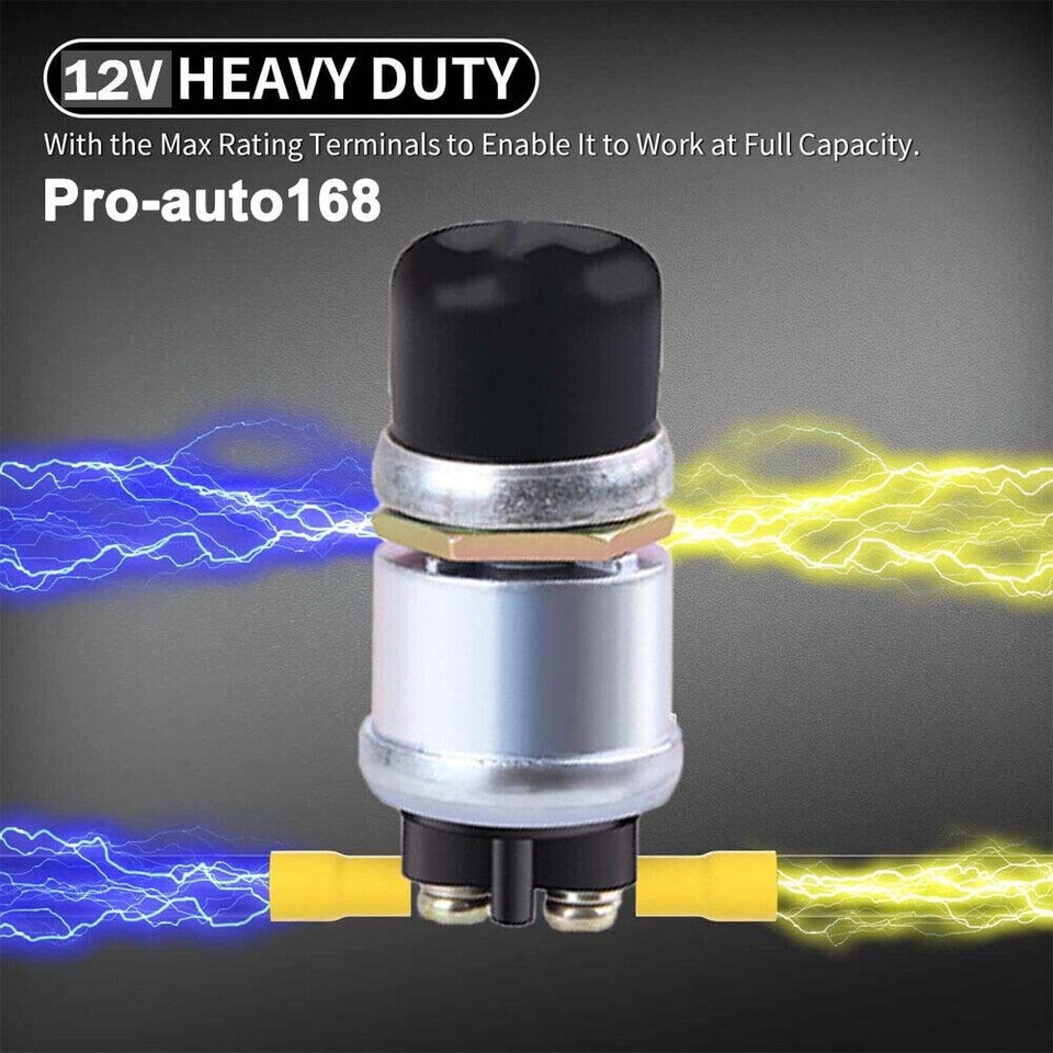2PC 12V Heavy-Duty Start Momentary Push-Button Starter Switch For Car ...