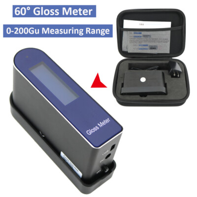 Gloss Meter 60 Degree Glossmeter Tester Single Angle Paint Ink Marble ...