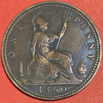 VICTORIA - PENNY 1860 - DOTTED BORDER - BETTER EXAMPLE | eBay UK