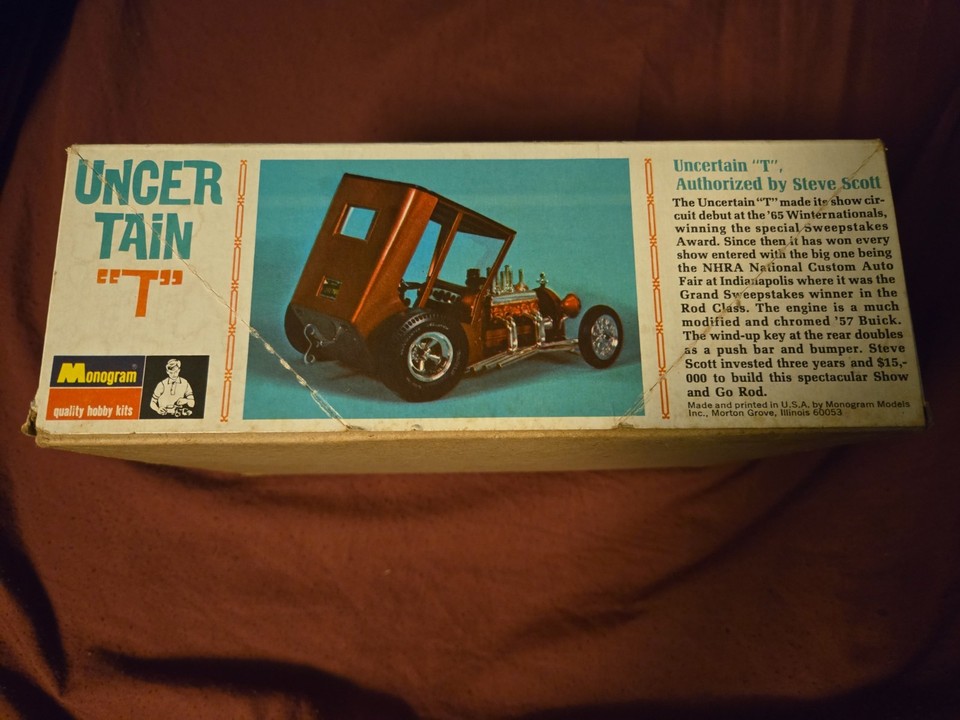 1966 MONOGRAM STEVE SCOTT`S UNCERTAIN T SHOW CAR model kit #PC134 | eBay