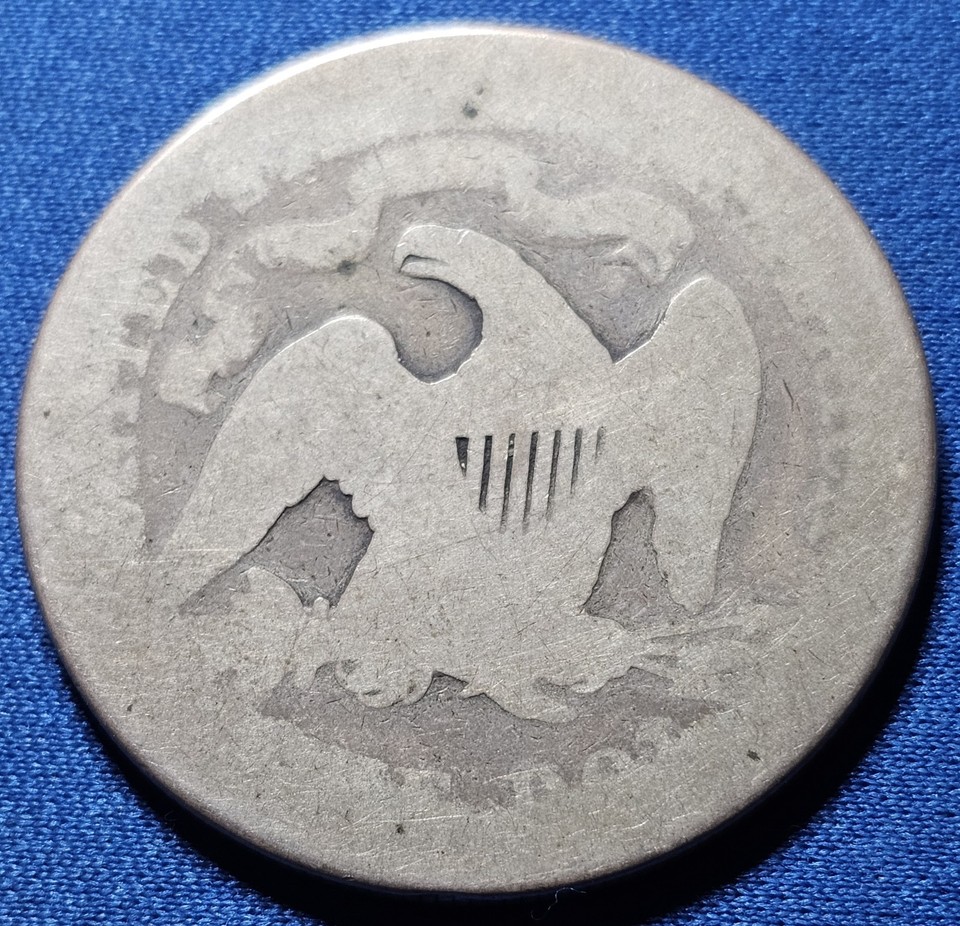 A 1872 Silver Seated Liberty One Dollar $1 Coin. Honest Wear. Nice ...