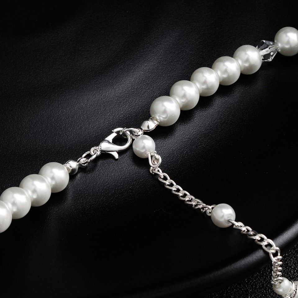 Bridal Necklace Women's Necklaces Statement Sweater Strand Chain Long ...