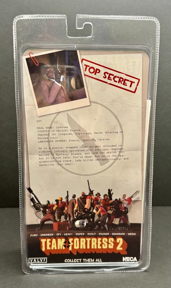 NECA Team Fortress 2 Series 3 RED SPY Action Figure 2014 - NIB Sealed ...