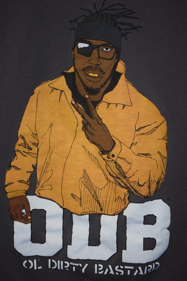 Ol Dirty Bastard ODB Wu Tang Clan Hip Hop Rap t shirt Tag XL Fits M/L ...