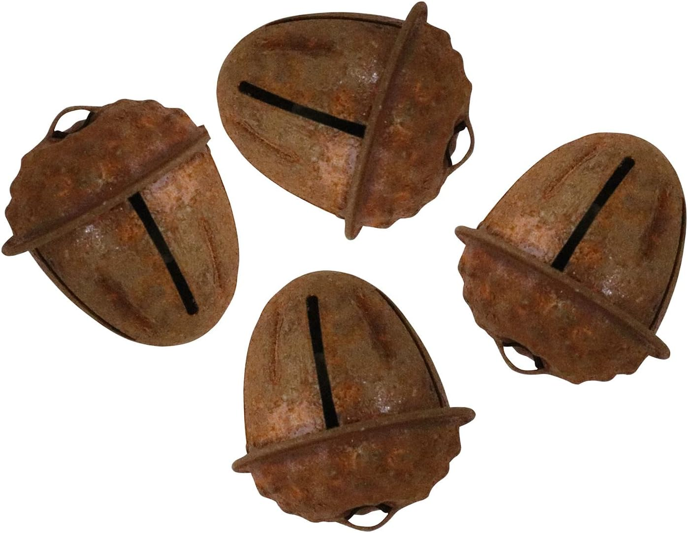 4PCS Acorn Shape Country Primitive Craft Jingle Bells, Vintage Style ...
