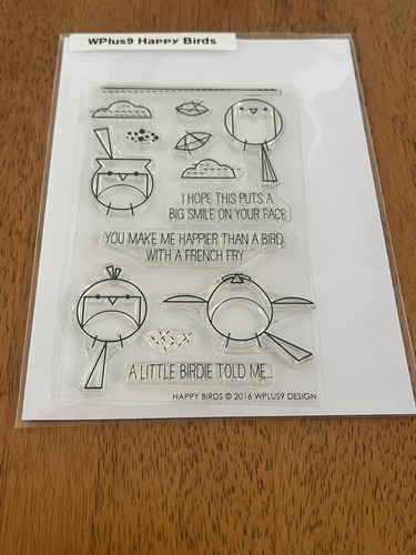 WPlus9-Happy Birds Stamp Set | eBay