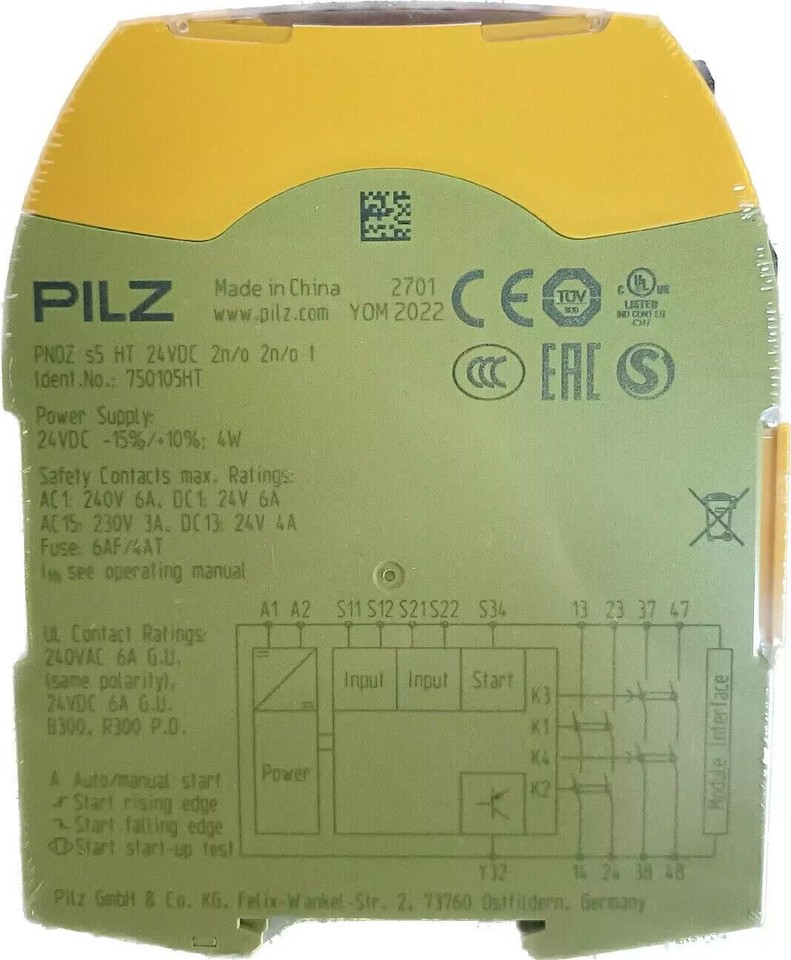 NEW PILZ PNOZ S5 750105 Safety Relay | eBay
