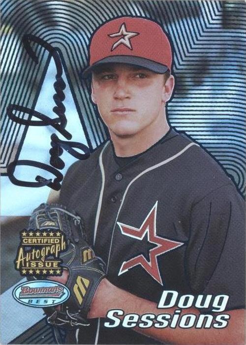 2002 Bowman's Best - Autograph Doug Sessions #123 Blue (AU, RC) for ...