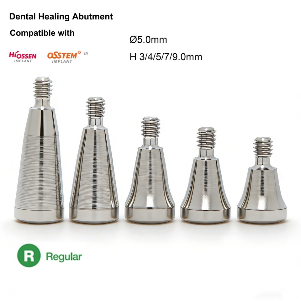 Hiossen Titanium Healing Cap Abutment Dental Internal Hex Regular Fits ...