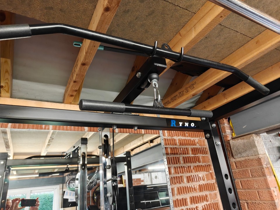 Power Rack with Pulley Cable System, Bumper Plates, Bars & More / Home ...