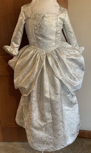 Youth LG, Princess, Fairytale, Colonial White Brocade Gown/Dress Up ...