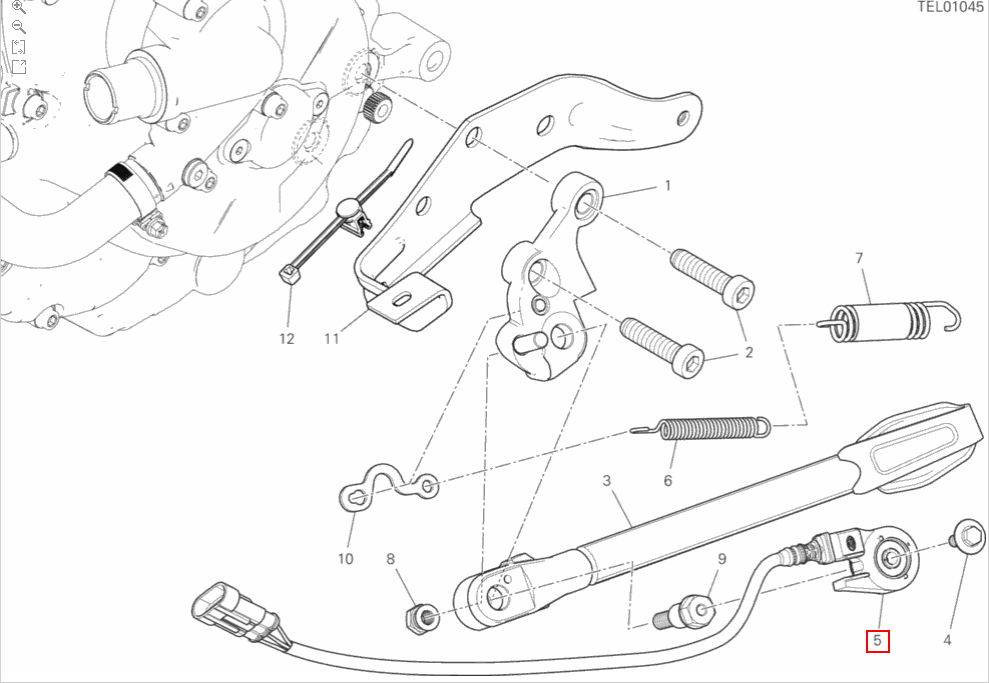 53910341A Ducati Side Stand Sensor Switch for Monster Diavel ...