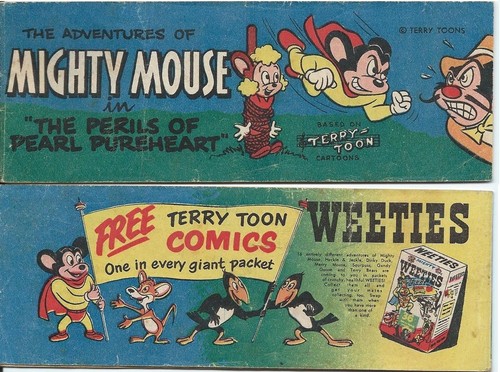 WEETIES AUSTRALIAN CEREAL GIVEAWAY PROMO MERRY MELODIES MIGHTY MOUSE ...