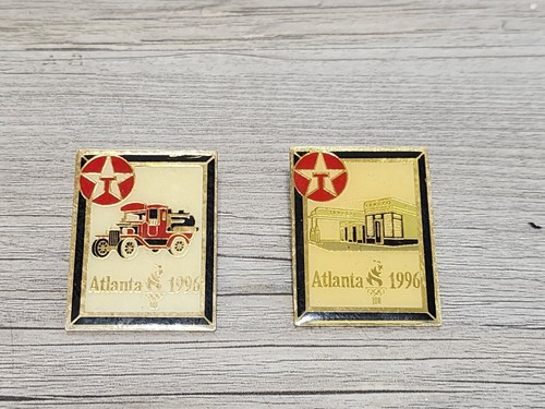 1996 Atlanta Olympics Texaco Gas Station & Fire Truck Gold Tone Pin | eBay
