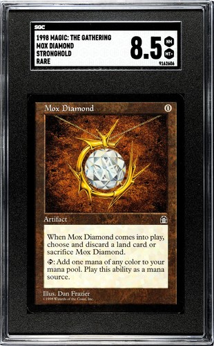 1998 Magic Gathering MTG Mox Diamond Stronghold English SGC 8.5 | eBay