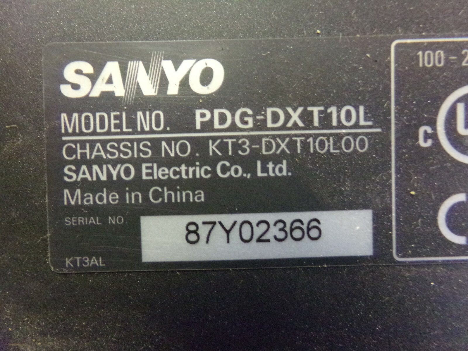 Sanyo PDG-DXT10L Pro XTrax Multiverse Projector w/ Lens *FREE SHIPPING ...
