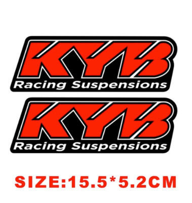 Stickers de fourche motocross mx autocollant KYB Racing Rouge Moto | eBay