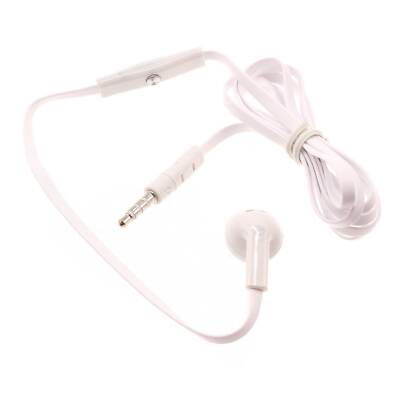 Mono Headset Wired Earphone Single Earbud 3.5mm Headphone Flat for Cell ...