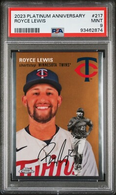2023 Topps Platinum Anniversary Royce Lewis Card #217 PSA Mint 9 | eBay
