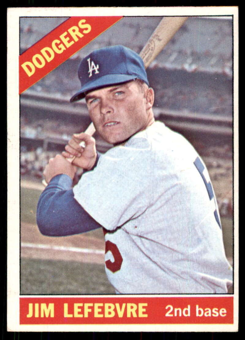 1966 TOPPS JIM LEFEBVRE LOS ANGELES DODGERS #57 VG-EX X3774 | eBay