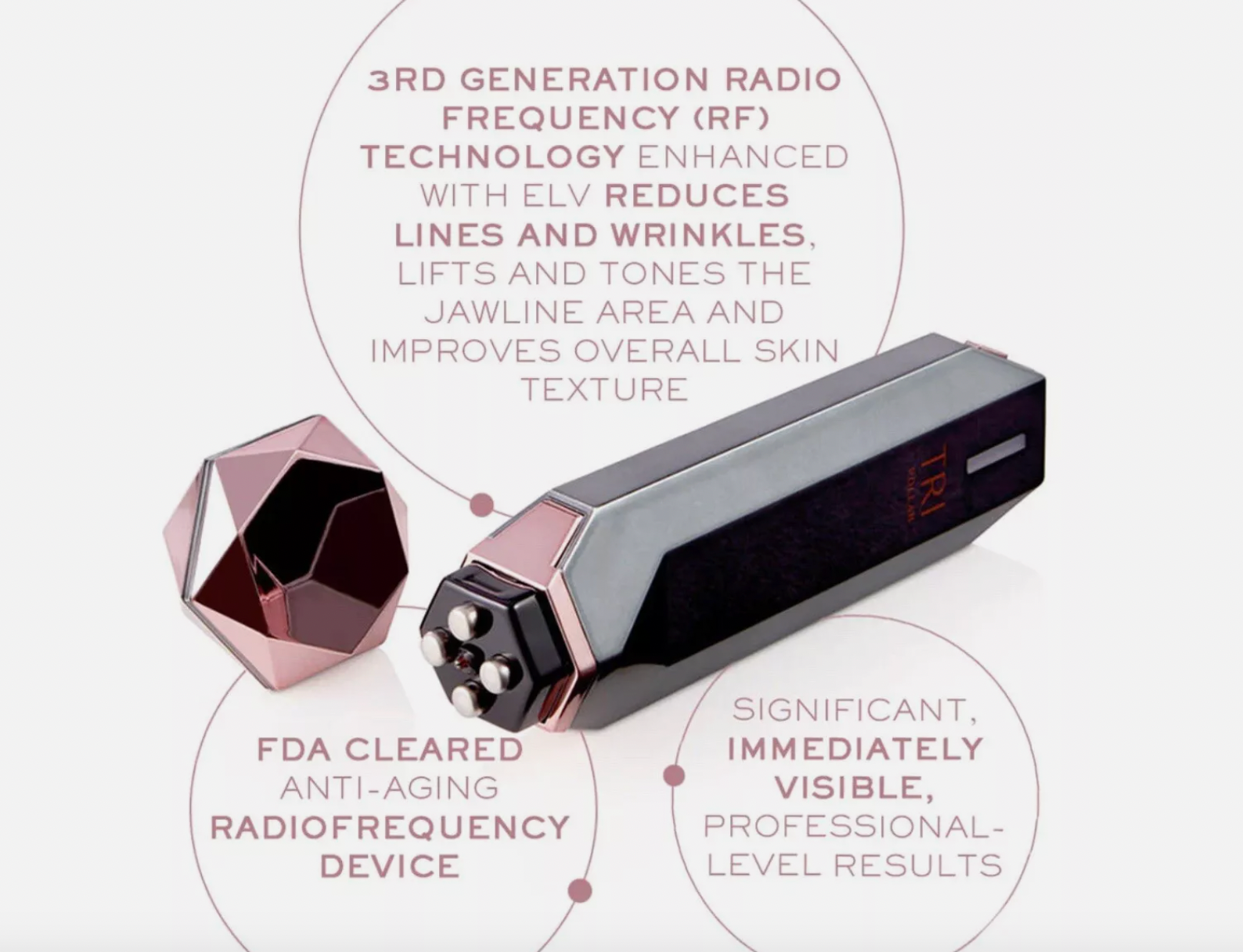 TriPollar Stop Vx Facial Rejuvenation Device with Power Supply & Preparation Gel 7290018007464 ...