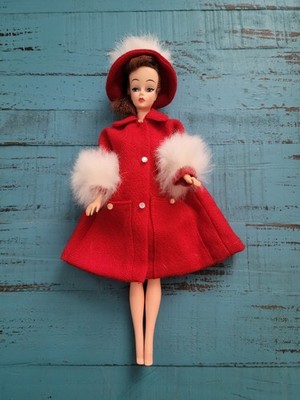 Vintage Miss Suzette Mitzi Barbie Coat and Hat Fur Trim | eBay