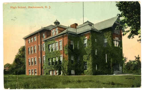 Hackensack NJ - HIGH SCHOOL BUILDING - Postcard | eBay