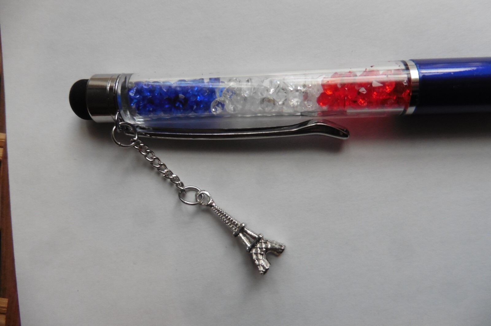Stylo mobile souvenir Floaty pen - I love Paris France drapeau Tour ...