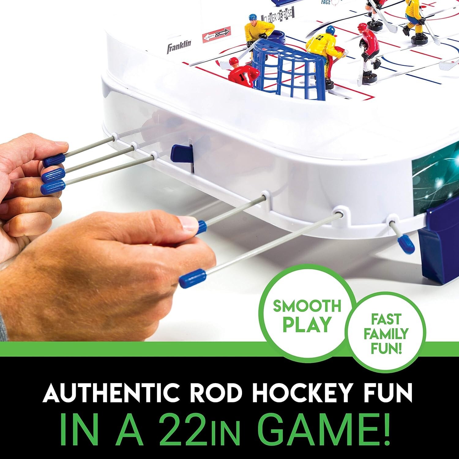Table Top Rod Hockey Game Set - Mini Tabletop Rod Hockey Board - Hockey ...